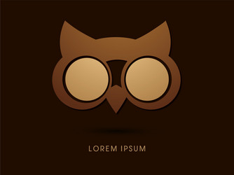 Owl front view Royalty Free Vector Image - VectorStock