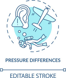 Pressure differences concept icon Royalty Free Vector Image
