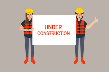 Construction Worker Holding Sign Vector Images (over 1,600)
