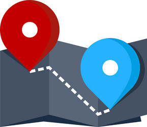 Globe point logo icon design Royalty Free Vector Image