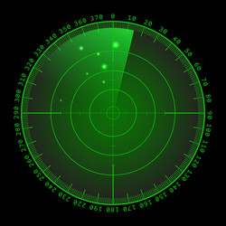 Radar screen futuristic hud display Royalty Free Vector