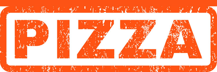 Pizza rubber stamp Royalty Free Vector Image - VectorStock