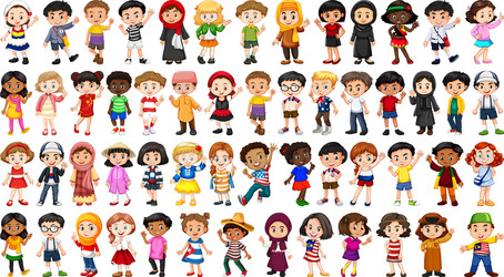 Multicultural Drawing Vector Images (over 1,000)