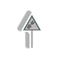 Space meteorite sign Royalty Free Vector Image