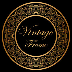 Vintage round frame Royalty Free Vector Image - VectorStock