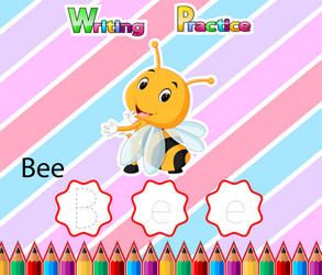 Handwriting Practice Worksheet Vector Images (over 8,800)