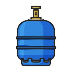 Gas bottle iconcolor logo isolated Royalty Free Vector Image