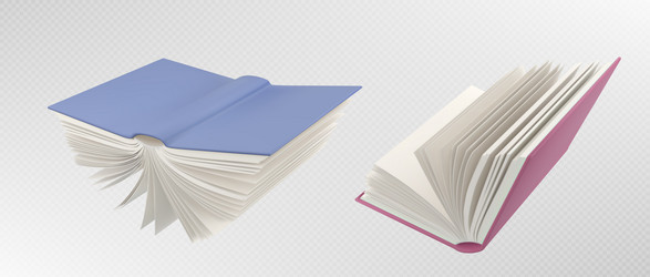 Open fly school paper book Royalty Free Vector Image