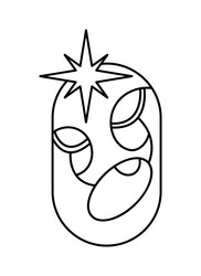 Holy family line drawing Vector Images & Graphics for Commercial Use ...