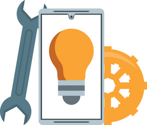 Maintenance support technology web cartoon Vector Image