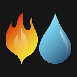 Fire Water Drop Vector Images (over 9,500)