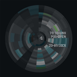 Futuristic interface radial abstract 1 Royalty Free Vector