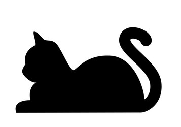 Cat Side Profile Silhouette