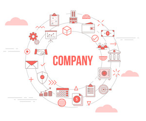 Company overview template Royalty Free Vector Image