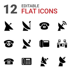 Receiver icons Royalty Free Vector Image - VectorStock