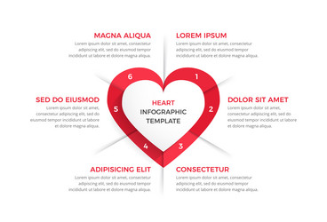 Heart infographics Royalty Free Vector Image - VectorStock