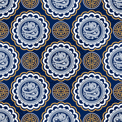 Seamless chinese traditional pattern Royalty Free Vector