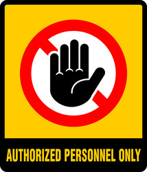 Authorized Person Only Vector Images (over 610)