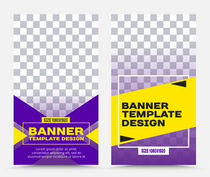 Banner set 1080x1920 2 Royalty Free Vector Image