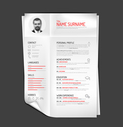 Original Resume Template Vector Images (50)