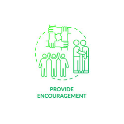 Helping less fortunate concept icon Royalty Free Vector