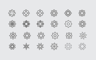 24 circle shape designs Royalty Free Vector Image