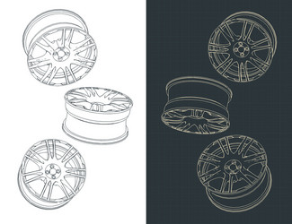Tire Blueprint Vector Images (over 350)