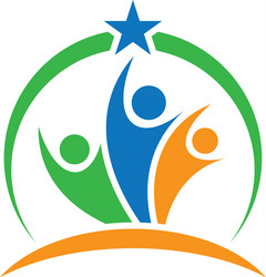 Success student school logo image Royalty Free Vector Image