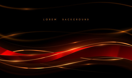 Red and gold lines award background Royalty Free Vector