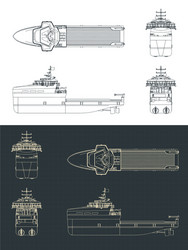 Ships Blueprints Vector Images (over 1,700)