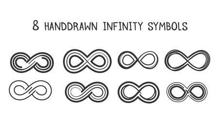 Infinity symbols Royalty Free Vector Image - VectorStock