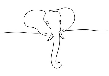 One Line Drawing Elephant Vector Images (over 300)