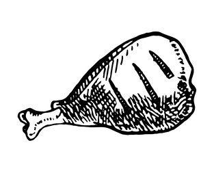 How To Draw A Chicken Leg