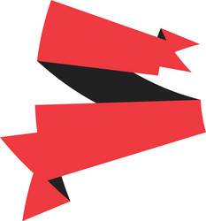 Ribbon banner graphic design template Royalty Free Vector