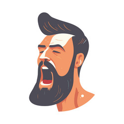 Man Face Screaming Vector Images (over 1,600)
