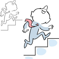 Cartoon Climbing Stairs Vector Images (over 1,800)