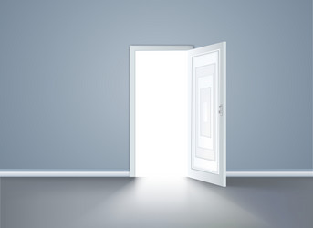 Many open doors template Royalty Free Vector Image