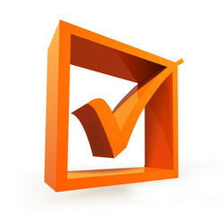 Orange Tick Icon Png