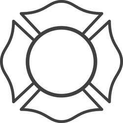 Fire Department Shield Clipart Outline