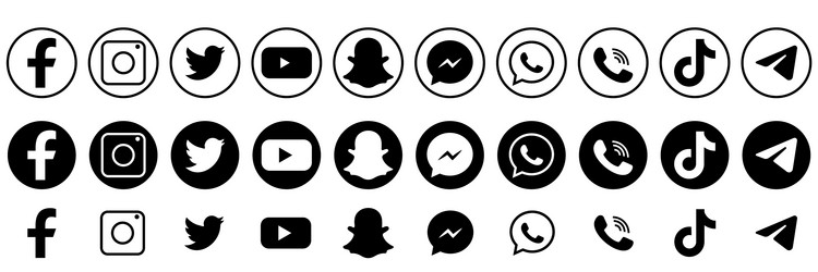Facebook logo icon Royalty Free Vector Image - VectorStock