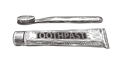 Toothbrush Pencil Drawing