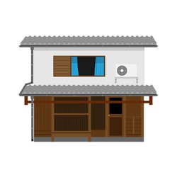 Japanese style house Royalty Free Vector Image
