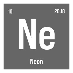 Periodic Table of Element Neon Vector Images (over 200)