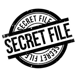 Secret file rubber stamp Royalty Free Vector Image