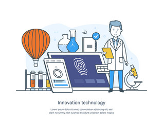 Innovation technology learning process creativity Vector Image