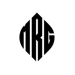 Mrg circle letter logo design Royalty Free Vector Image