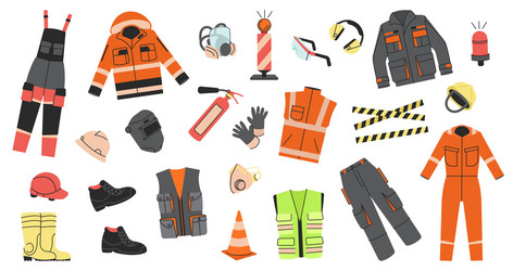 Personal protective equipment set Royalty Free Vector Image
