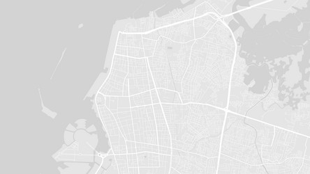 Makassar map detailed black of city Royalty Free Vector