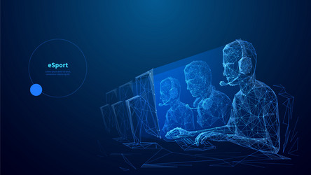 Cyber sport banner esports gaming video games Vector Image