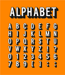 Retro type font vintage typography Royalty Free Vector Image